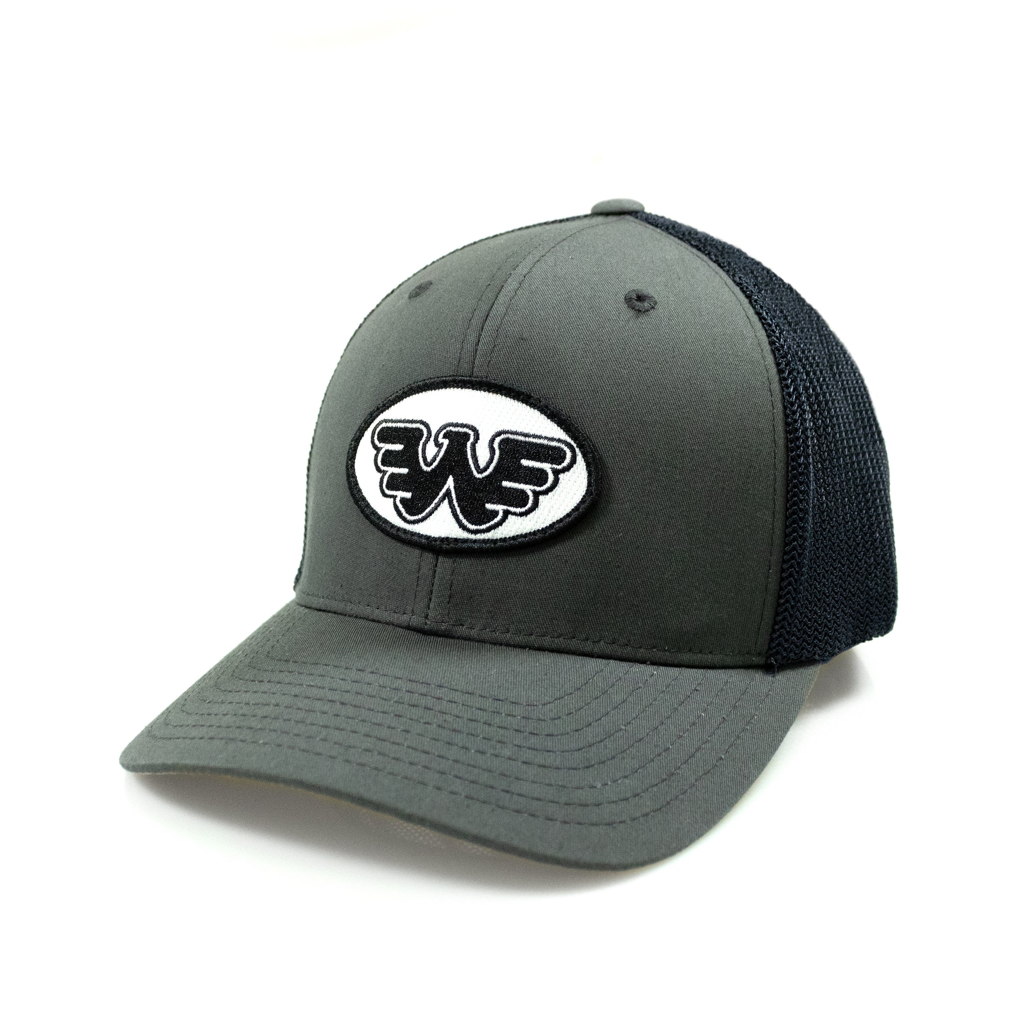 Waylon Jennings Flying W Oval Patch Flexfit Hat (Charcoal)– Waylon ...