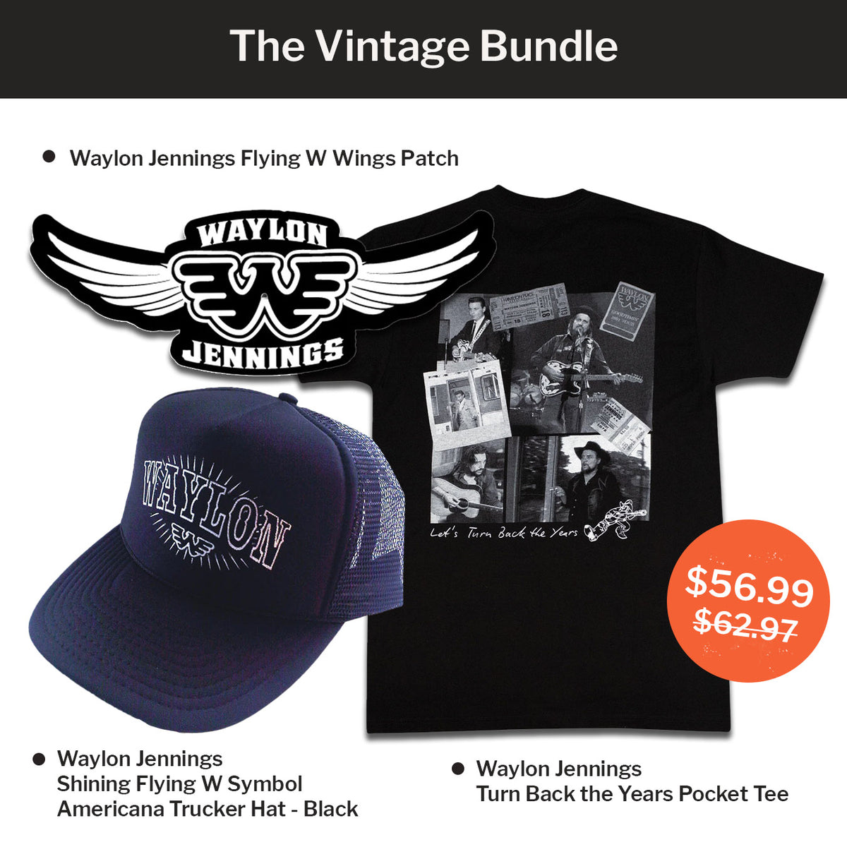 The Vintage Bundle– Waylon Jennings Merch Co.
