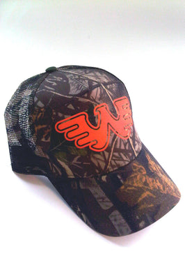 Waylon Jennings Symbol Flying W Trucker Hat - Oak Camo– Waylon Jennings ...