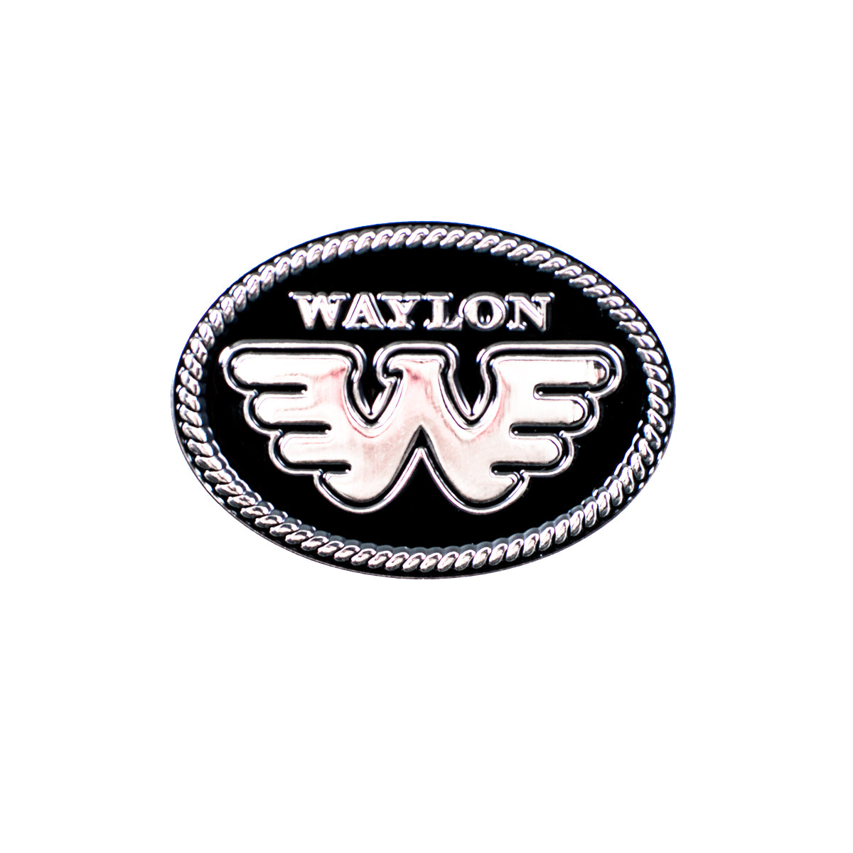 Waylon Flying W Black & White Pin– Waylon Jennings Merch Co.